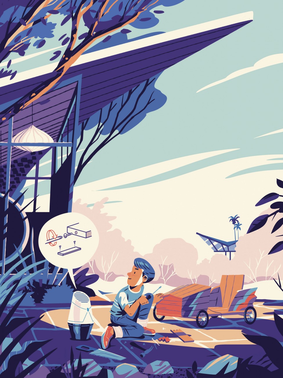 Steve Scott + Illustration + Colagene Paris